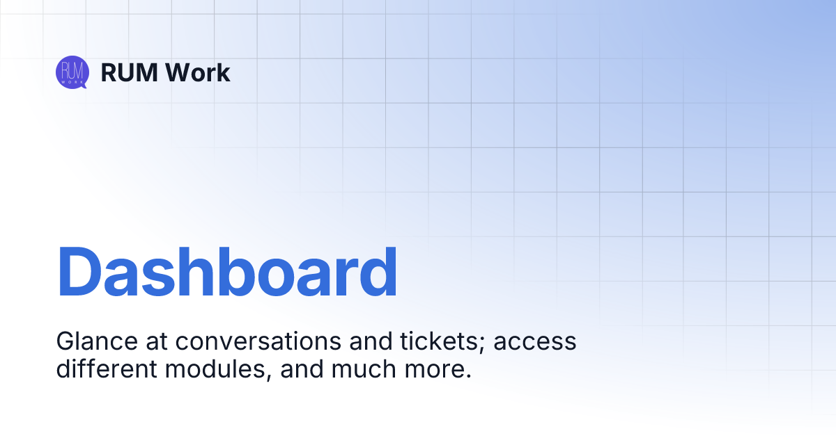 Dashboard | RUM Work